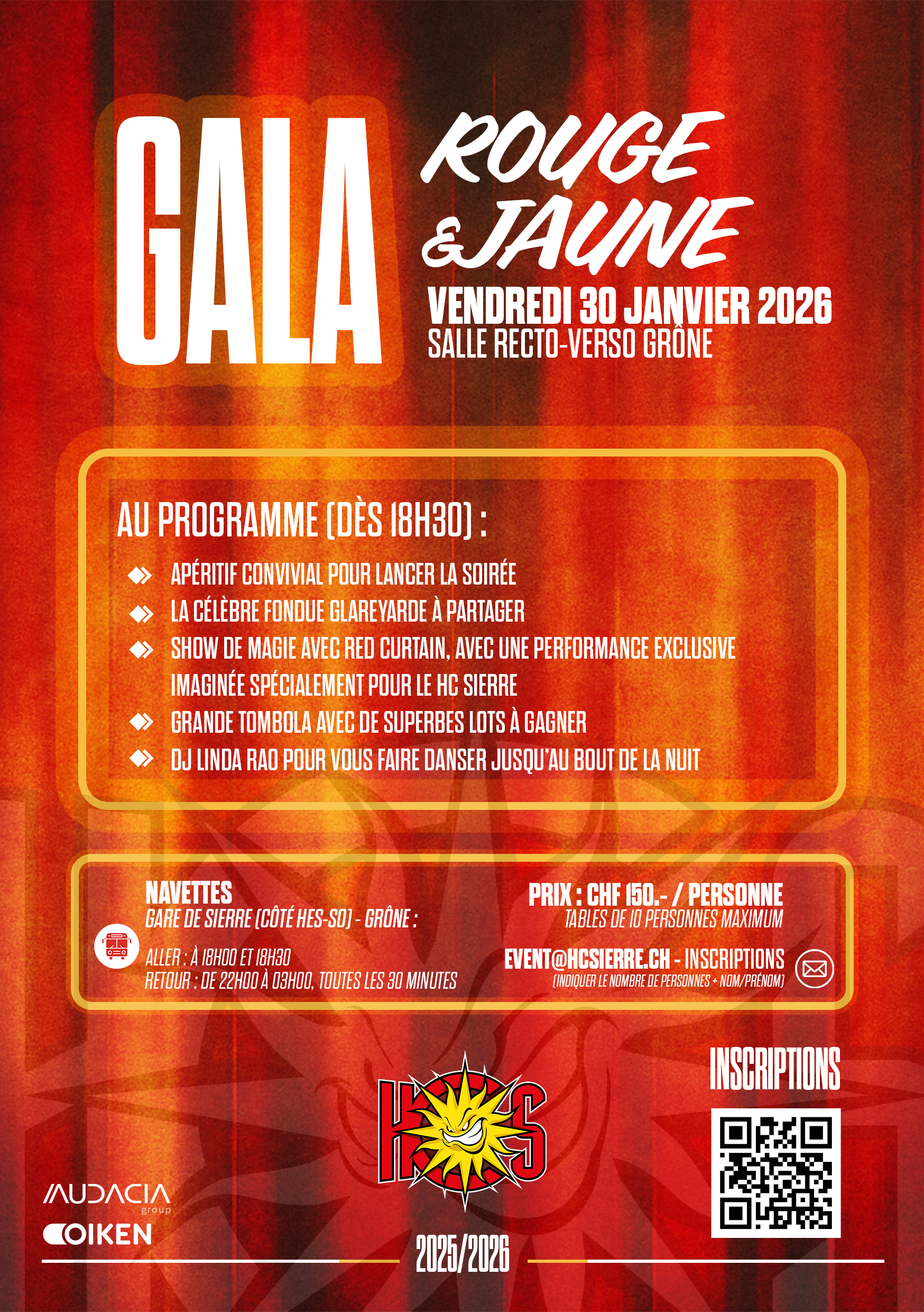 Repas de Gala 2026 – HC Sierre